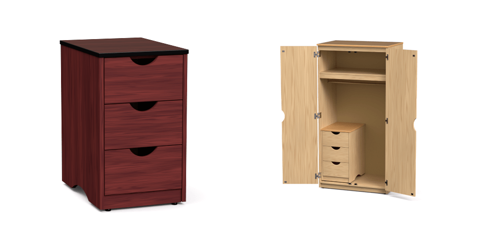 Spartan Three Drawer Wardrobe Chest - Blockhouse Contract Furniture