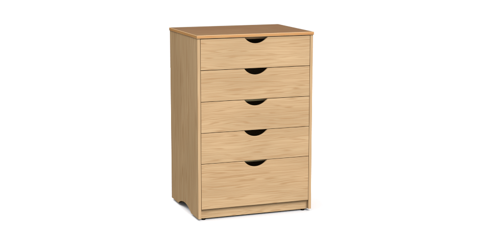 Spartan Five Drawer Chest - Blockhouse Contract Furniture